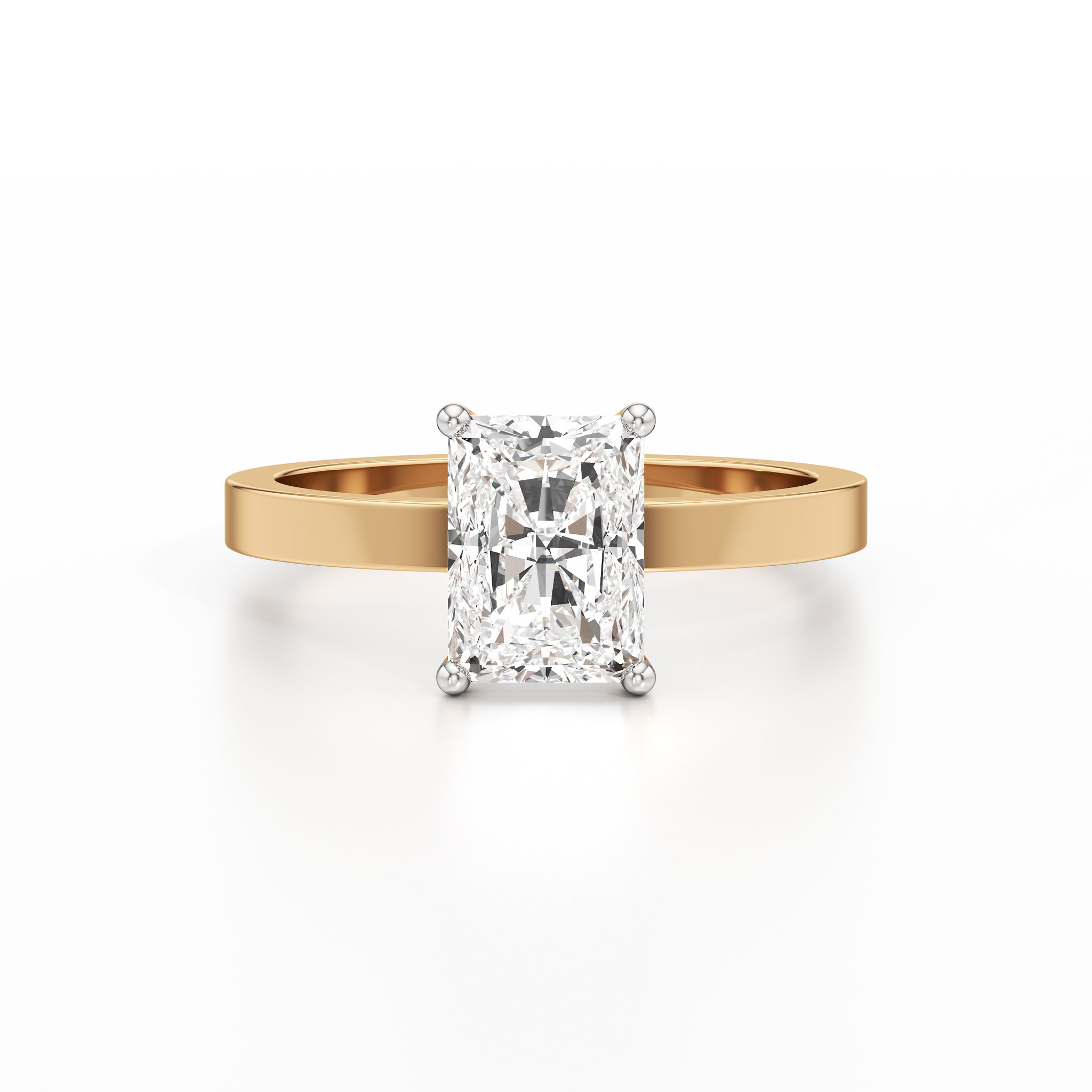 Classic Solitaire Radiant Ring